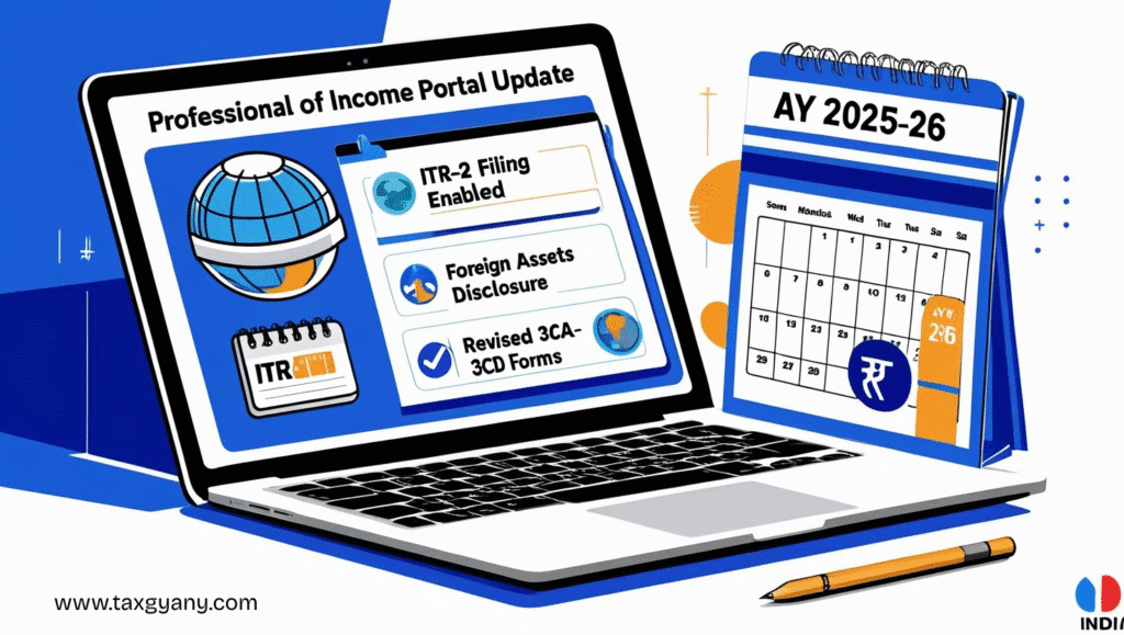 Income Tax Portal July 2025 Updates: ITR-2 Filing Enabled, Foreign ...